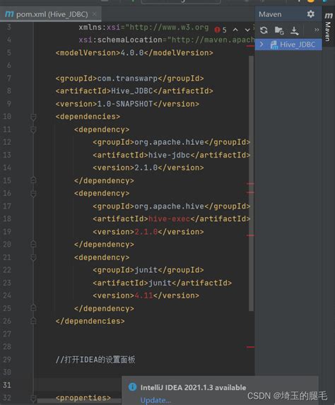 Idea的jdbc连接hive（1、 Idea中通过api操作hive）windows中的ideal连接hive Csdn博客