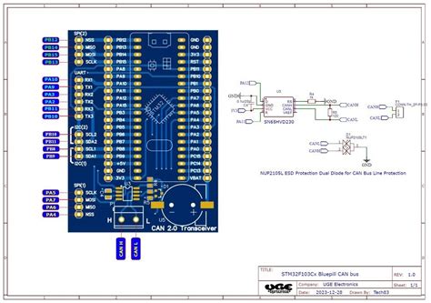 Stm32 Bluepill Can Bus Expansion Board Uge Electronics Egypt