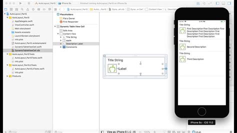 IOS Autolayout Part 4 Create Dynamic TableViewCell Height Using