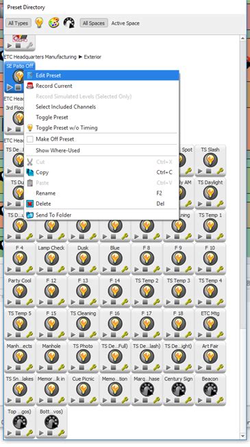 Preset Directory