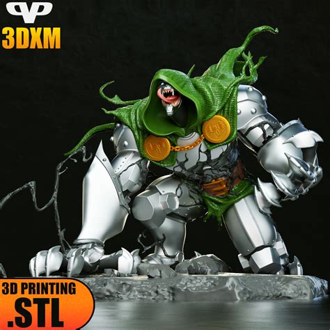 👾 Dr Doom Venomized Stl For 3d Printing Chibistl 3dxm・ 3d File For 3d