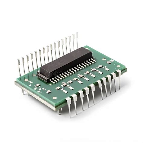 Demultiplexer Ic Isolated On A White Background Stock Illustration