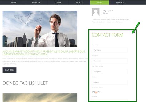 Wordpress How To Create Contact Form Based On Contact Form7 Template Monster Help