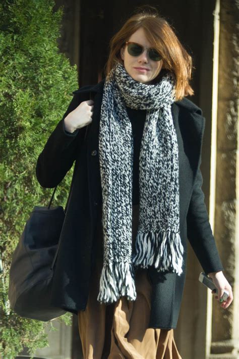 Emma Stone Street Style Out In New York City December 2014 • Celebmafia