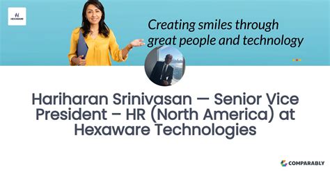 Hariharan Srinivasan — Senior Vice President Hr North America At