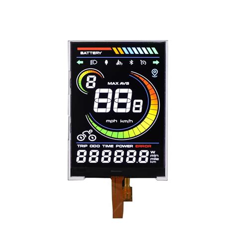 china customized segment vatn lcd cog module with color printing
