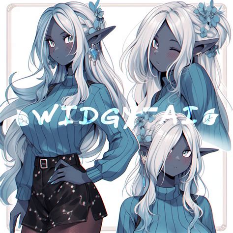 Winter Drow Ai Adopt 6 Open By Widgy Ai On Deviantart