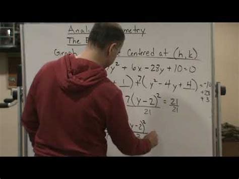 MTH College Algebra Analytic Geometry Sec The Ellipse Graph Centered At Hk Ex YouTube