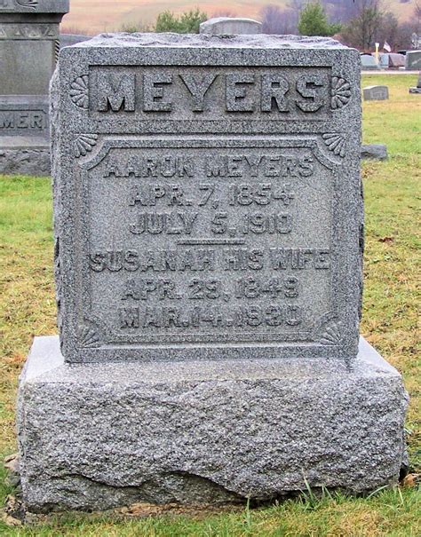 Susannah A Snyder Meyers 1849 1930 Memorial Find A Grave