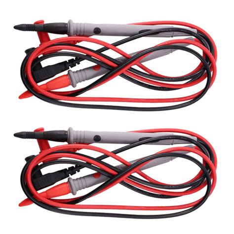 2 Pair Cord Tester Cable For Voltmetre Ohmmeter Multimeter Amperemetre Wish