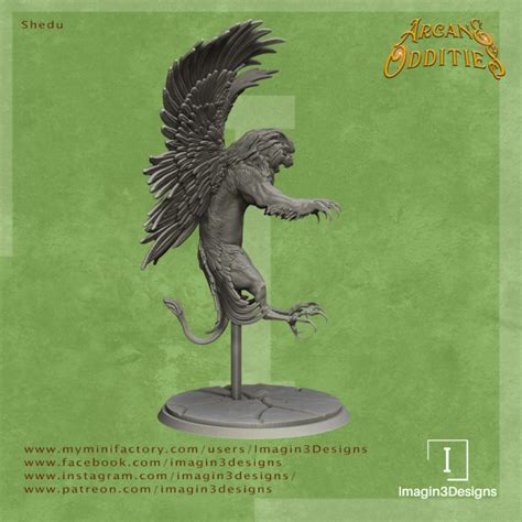 3d Printable Shedu By Imagin3designs 3d Printable Shedu By Imagin3designs