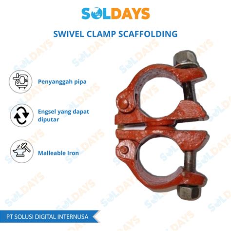 Swivel Scaffoldingklem Pipa Steger Clamp Pipa Scaffoldingfix Clamp Lazada Indonesia