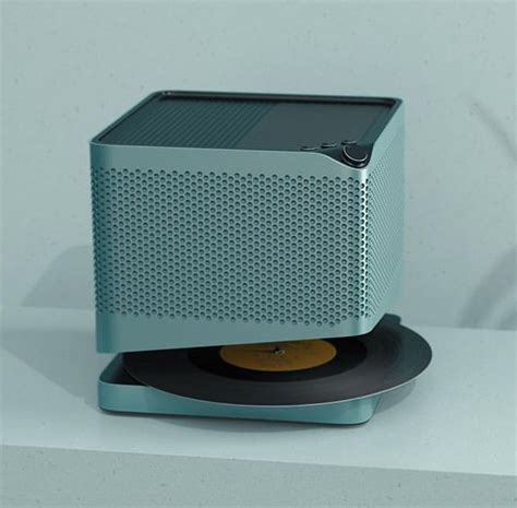 The Sleek Geometric Record Player Uses Linear Tracking For A Fresh Take On The Classic Turntable