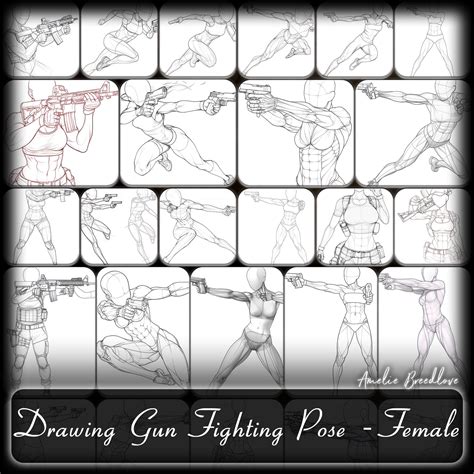 Fighting Female Action Poses