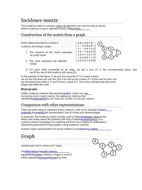 Incidence Matrix Pdf Vertex Graph Theory Matrix Mathematics