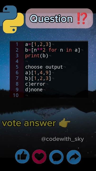 Comment The Output Pythondeveloper Pythonquiz Computerscience