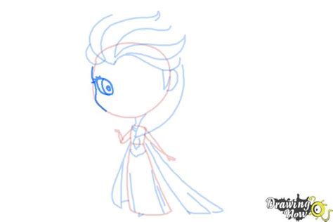 How To Draw A Chibi Elsa From Frozen Drawingnow