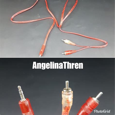 Jual Kabel Audio Mobil Ke Hp Kabel Speaker Jadul Kabel Merah Putih Shopee Indonesia