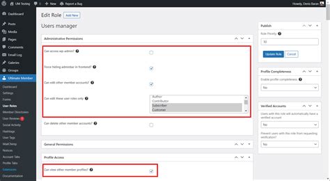 How To Set Up A User Role That Can Edit Other Member Without Wp Admin Access Ultimate Member
