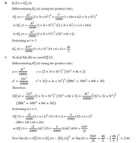 9231statistics Probability Generating Functions Exercise 4 Maths With David