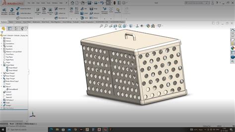 Solidwork Sheet Metal Making A Box Dprinting Cnc Youtube
