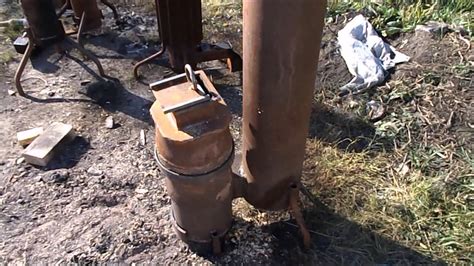 Ракетная печь на опилках длительного горения Youtube