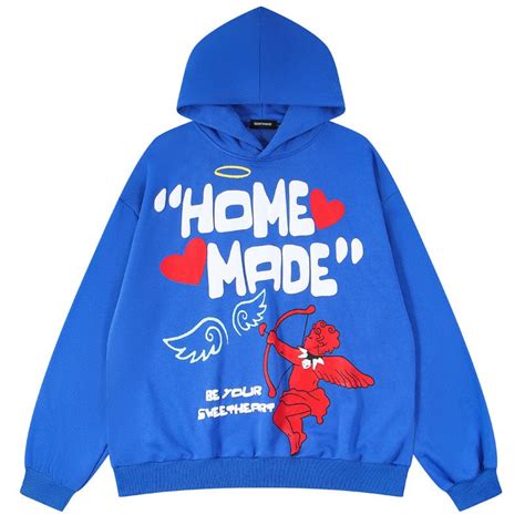 Home Made Unisex Men Women Streetwear Graphic Hoodie