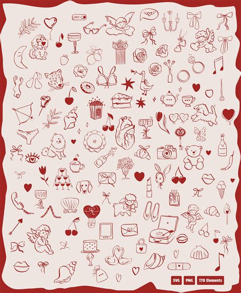 Lovely Moments Hand Drawn Line Art An Object Graphic By Nikiarts
