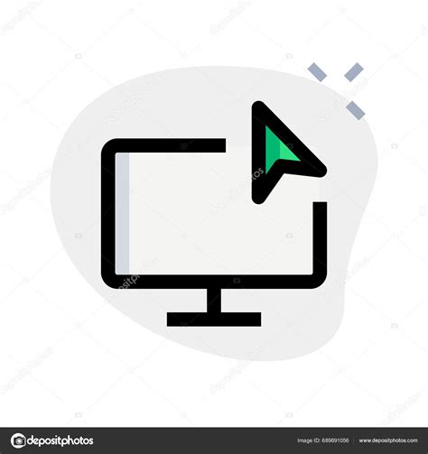 Monitor Input Controls Screen Cursor Stock Vector By ©get4net 689891056