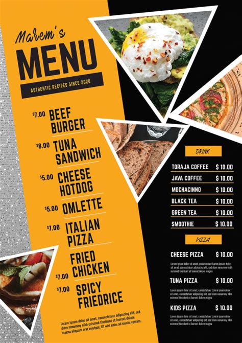 Design Food Menu Restaurant Menu Digital Menu And Food Flyer By Noorcollection3 Fiverr