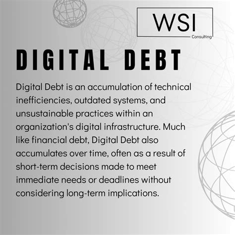 Wsi Consulting On Linkedin Digitaldebt Techtrends Infrastructure Innovation Wsi Consulting