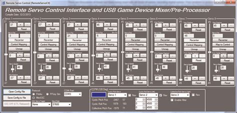 Remote Servo Control Interface And Usb Game Device Mixer Preprocessor Download Scientific