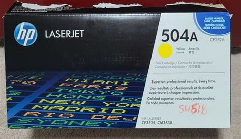 Genuine Hp 504a Yellow Original Laserjet Toner Cartridge Ce252a Fast