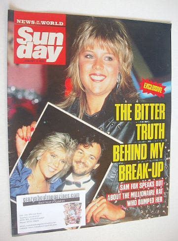 Sunday Magazine 17 January 1988 Samantha Fox Cover