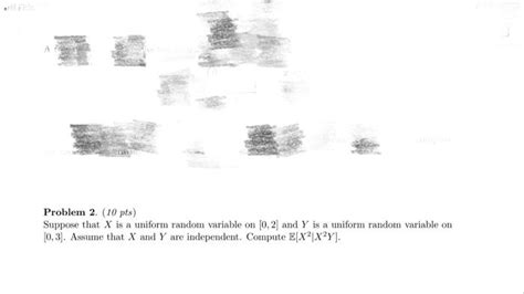 solved problem 2 10 pts suppose that x is a uniform