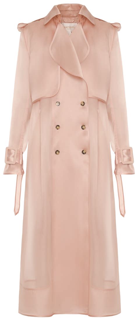 More Is Love Materiel Blush Organza Coat Coats