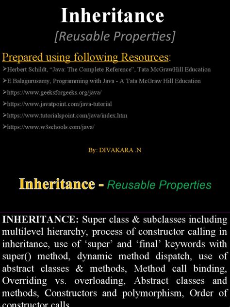 object oriented programming using java inheritance pdf