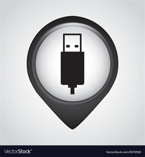 Usb Connection Royalty Free Vector Image Vectorstock