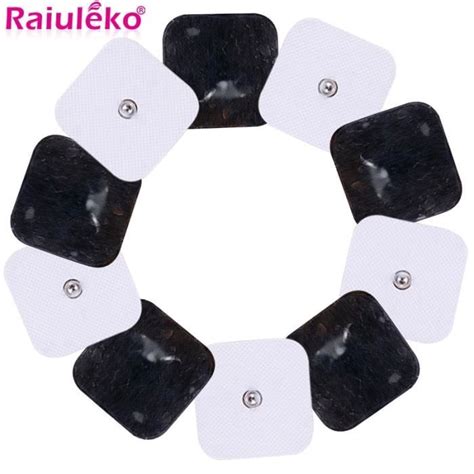 4x4cm 20pcs électrodes De Stimulation Musculaire Tens Patchs Adhésifs Pour Acupuncture