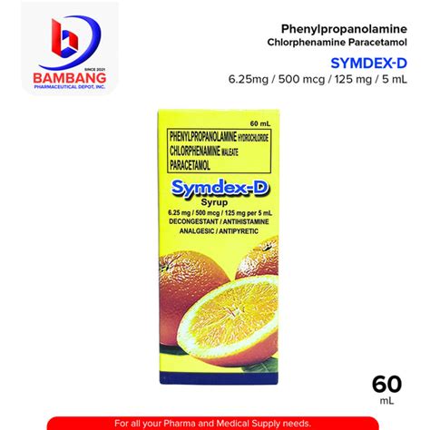 Symdex D Forte Phenylpropanolamine Hydrochloride Chlorphenamine Maleat