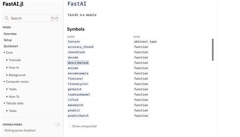 Auto Generated Separate Reference Pages For Julia Objects Docstrings · Issue 2133 · Juliadocs