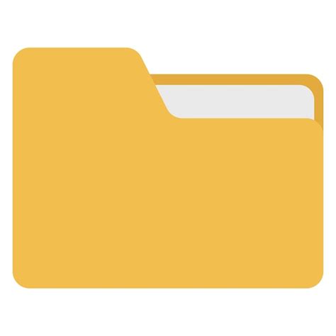 Premium Vector File Folder Vector Icon Isolated On White Background