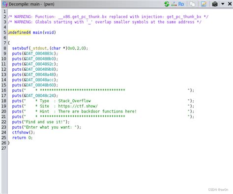 栈溢出 Pwn36 Csdn博客