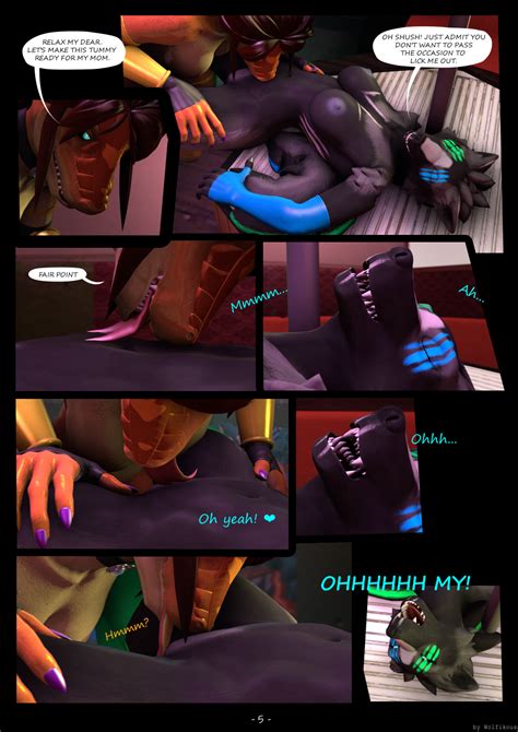 Rule 34 3d Artwork Anthro Armwear Belly Licking Black Body Black