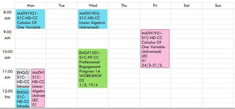 Is My Timetable Look Okay I Have Three Overlapped Lectures With Lab I