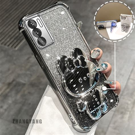 Case For OPPO RENO G RENO Pro G Electroplating Glitter Anti Drop Phone Case With Four