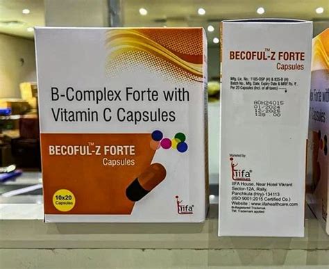 B Complex Forte With Vitamin C Capsule In Drug At Rs 2560 Box B Complex With Multivitamin In