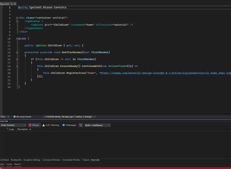 [blazor] fix warnings about nullable reference types cs8618 and cs8625