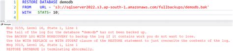 How To Restore A Sql Server 2022 Database Using Aws S3 Storage