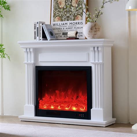 Belgrave 30” White Mantel Electric Fireplace Moda Living